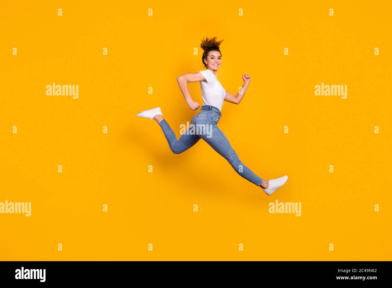 Full length body size view of her she nice attractive lovely sporty ...