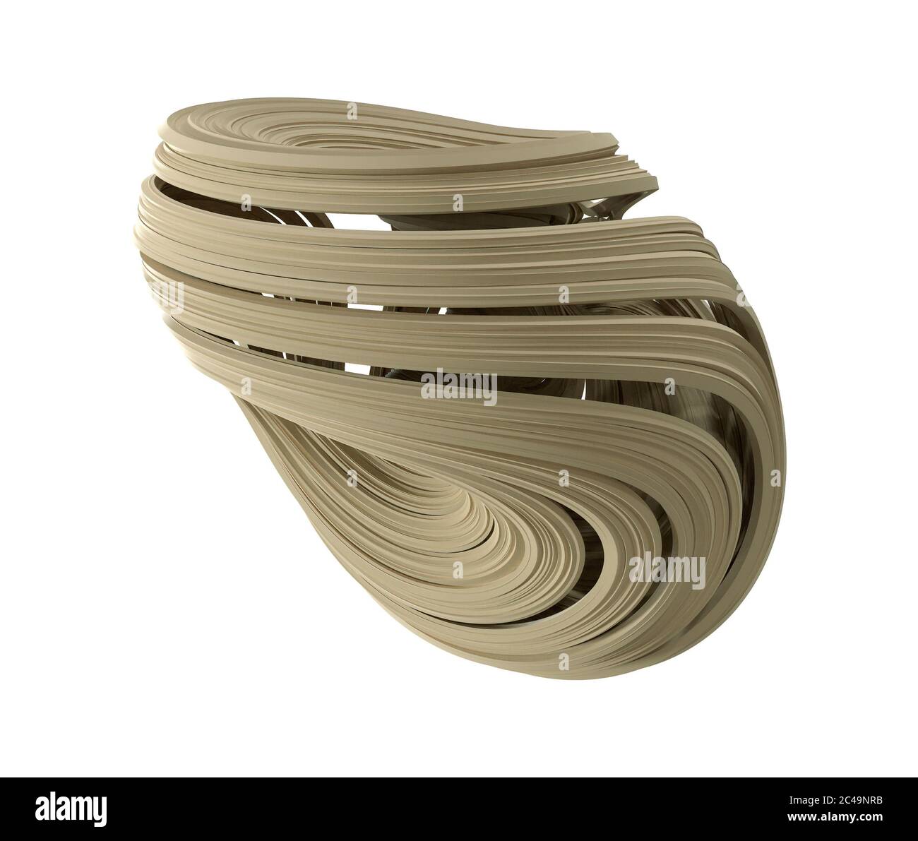 Abstract Geometry With Flowing Curved Lines Isolated On White ...