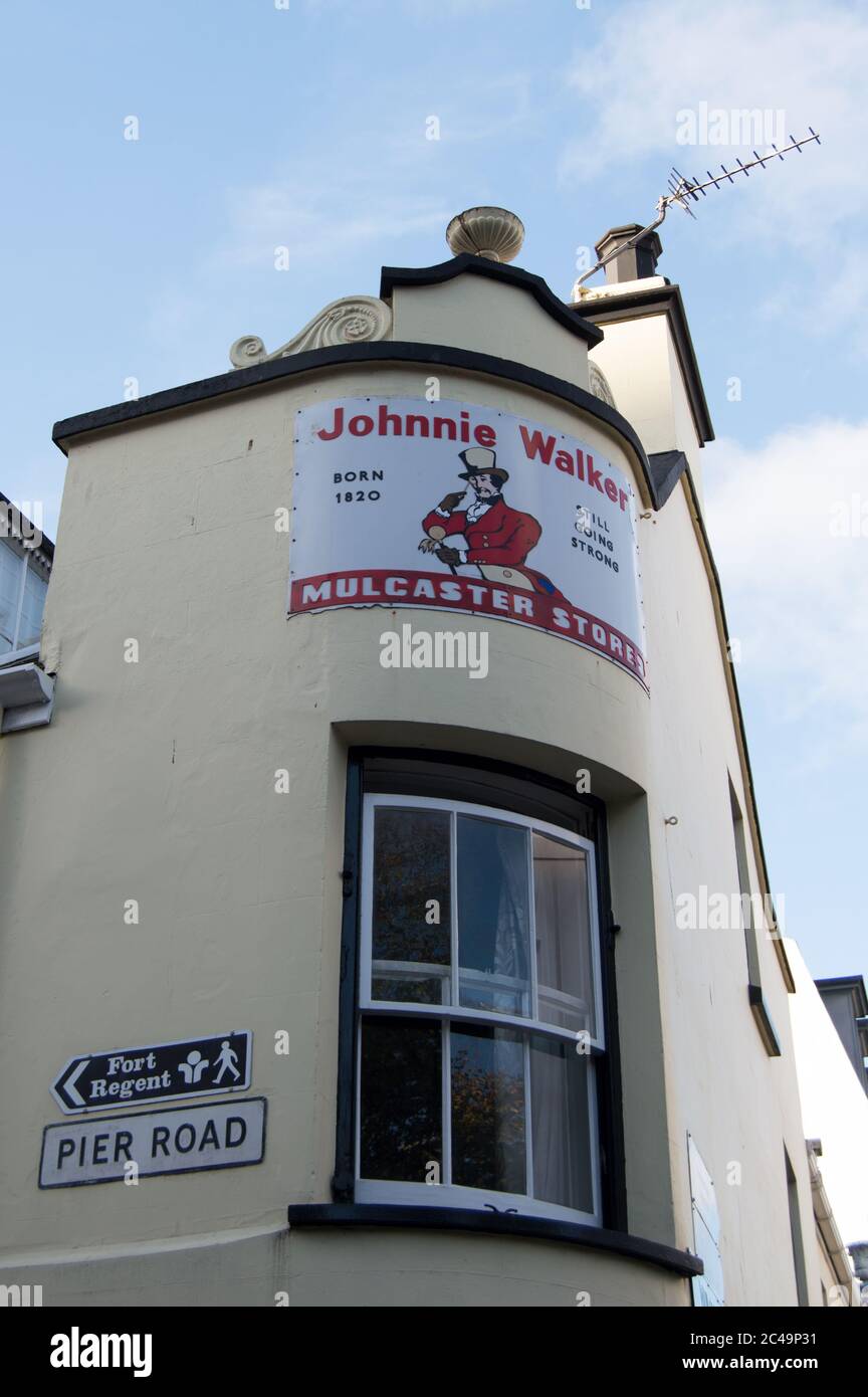 Old buildings in St Helier, Jersey, Channel Island Stock Photo - Alamy