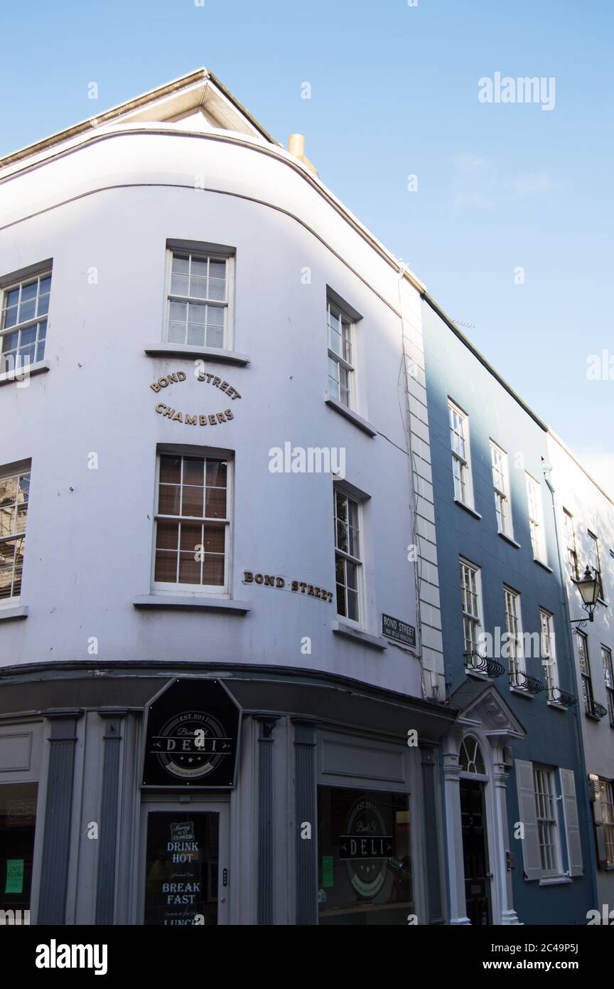 Old buildings in St Helier, Jersey, Channel Island Stock Photo - Alamy