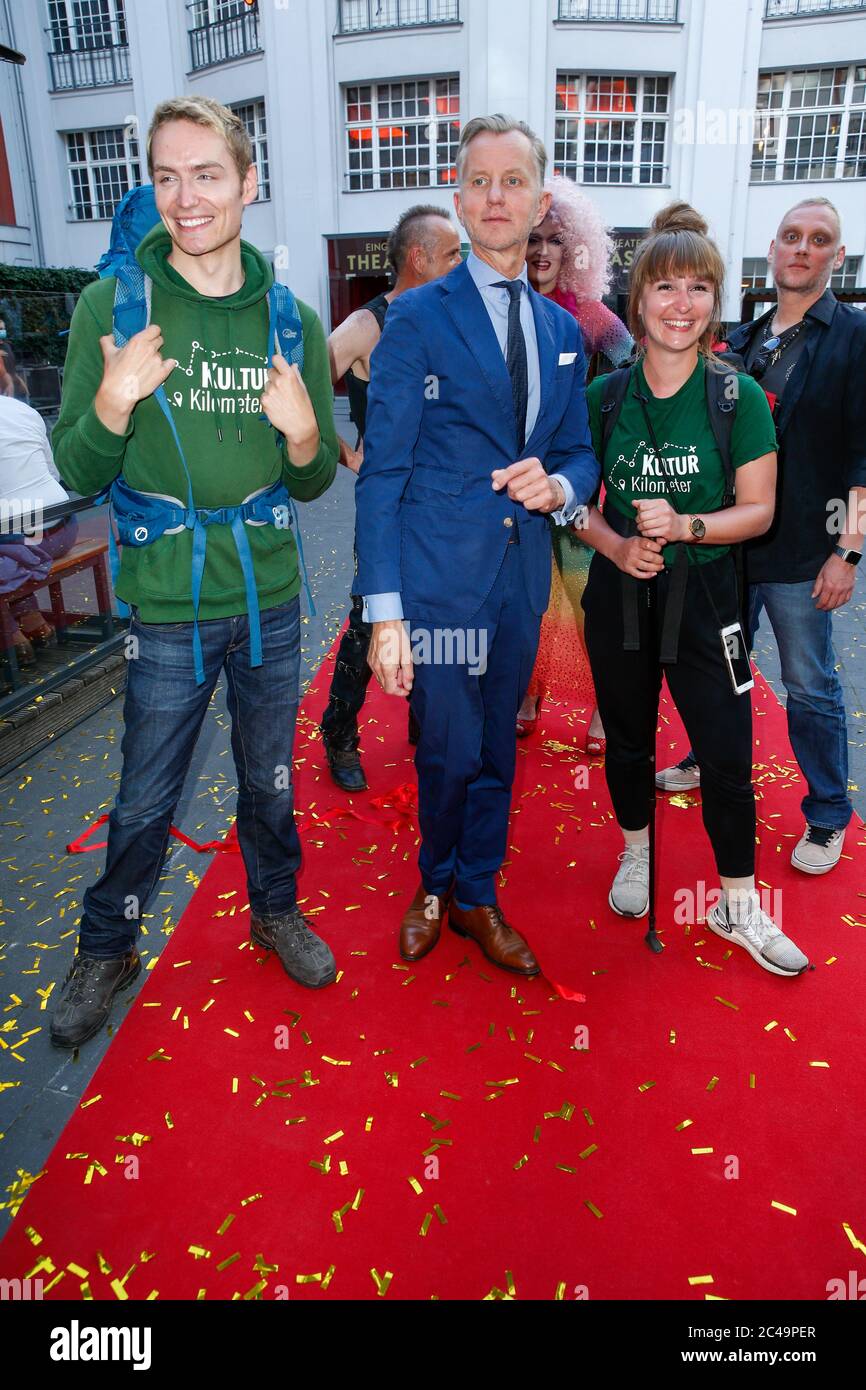 Berlin, Germany. 23rd June, 2020. Meik, Max Raabe and Laura (l-r) at ...