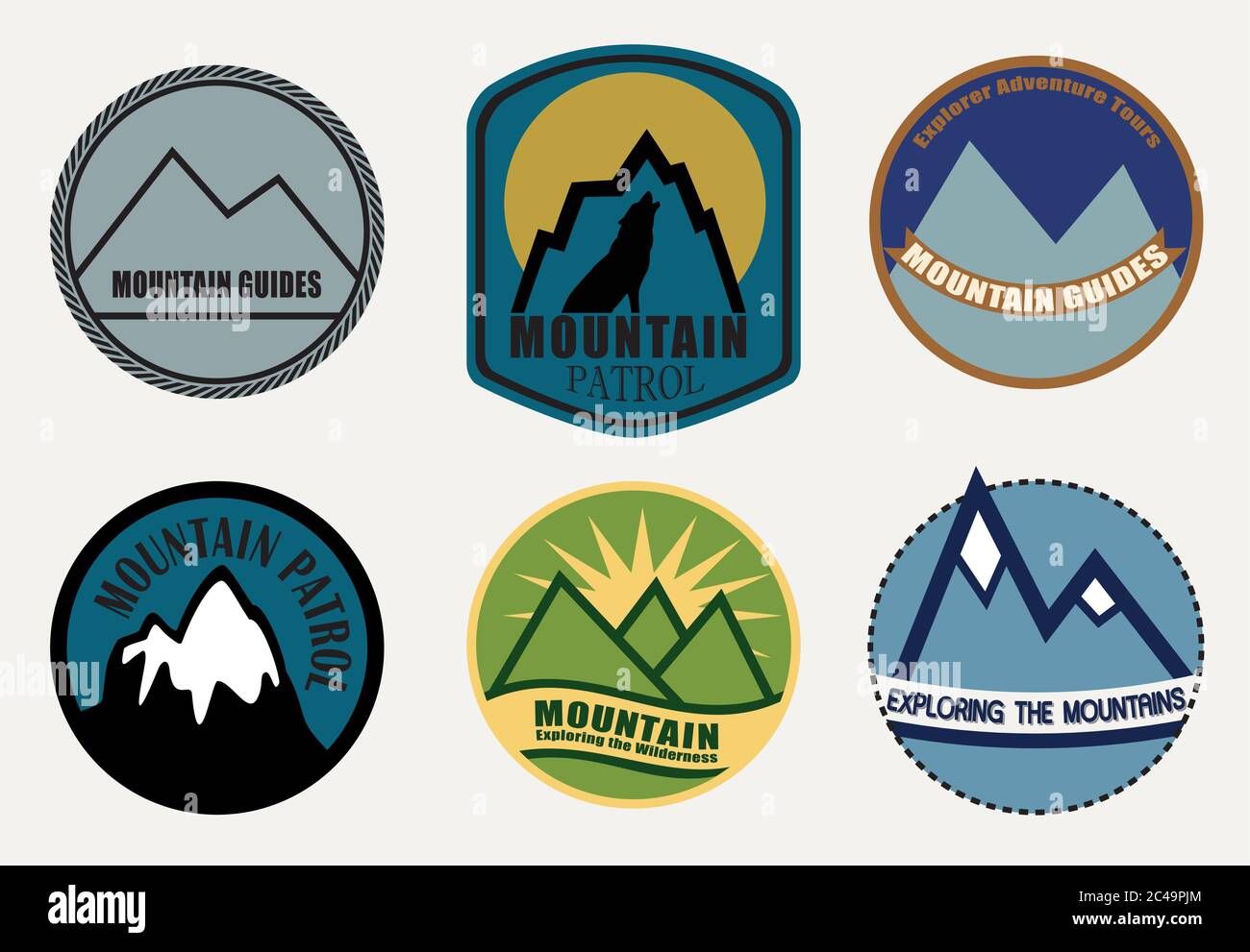 Set of Mountain labels. Vector illustration Stock Vector Image & Art ...
