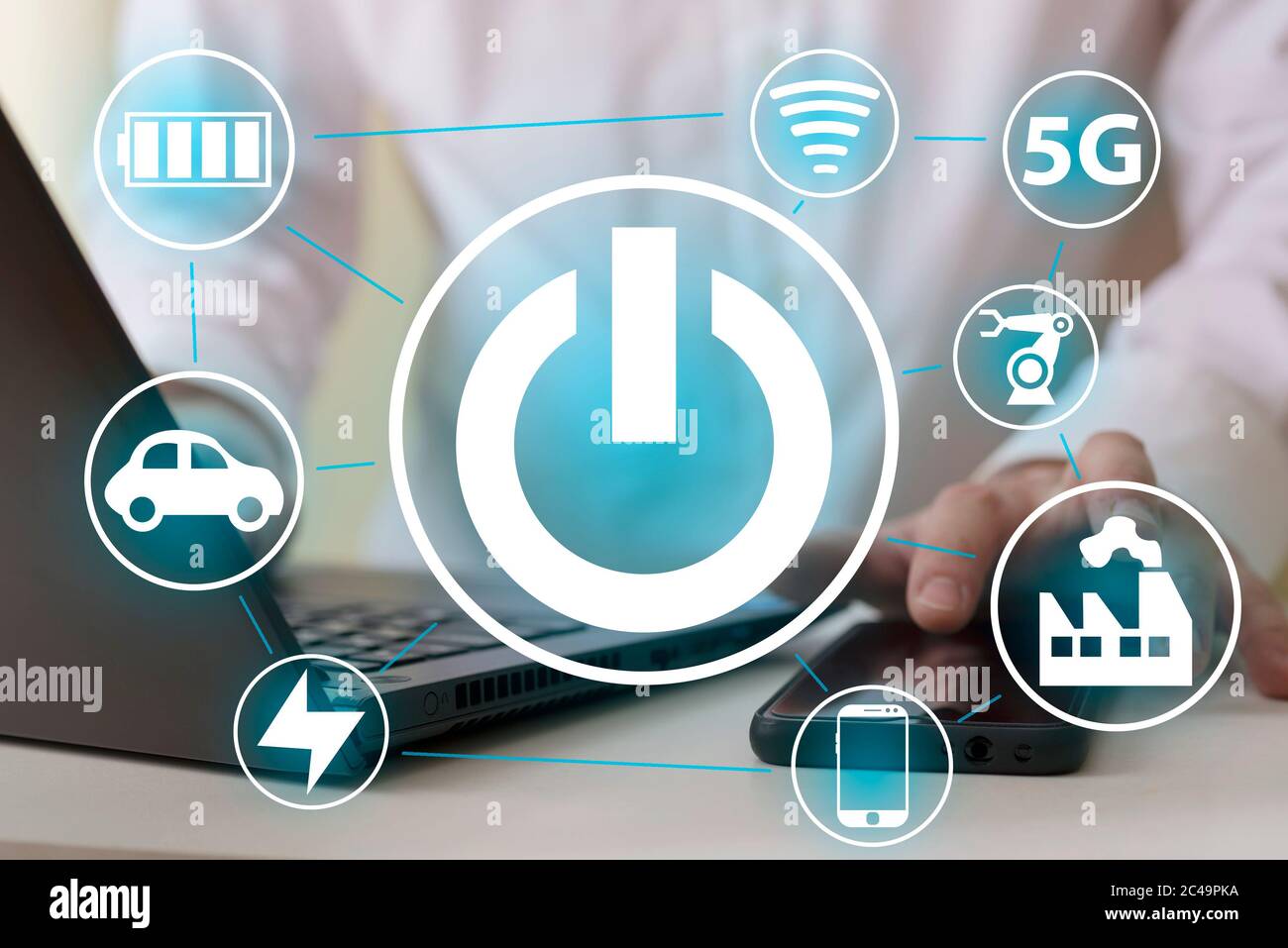 Turn off computer hi-res stock photography and images - Alamy