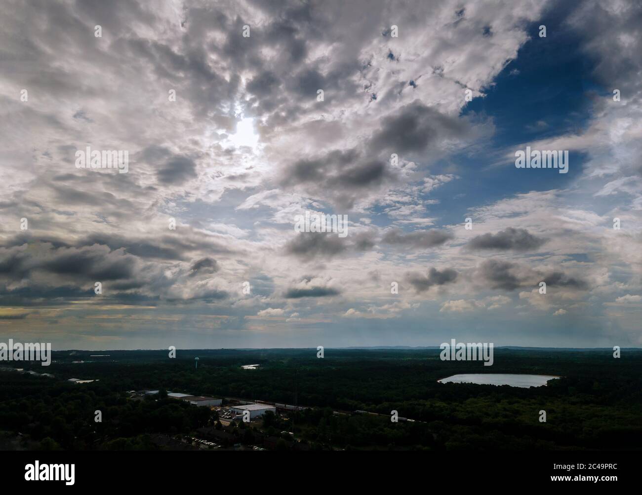 Beautiful blue azure sky with an amazing of white fluffy clouds Stock ...