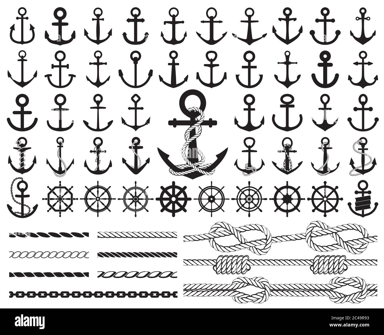 Ship rudders Stock Vector Images - Alamy