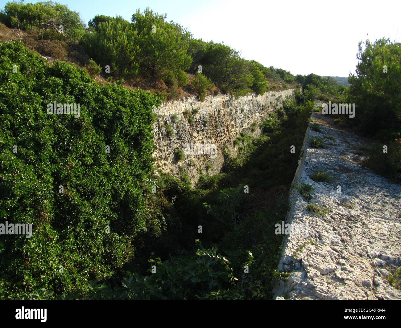 BINGEMMA, RABAT, MALTA - Jul 19, 2014: Part of the Victoria Lines or ...