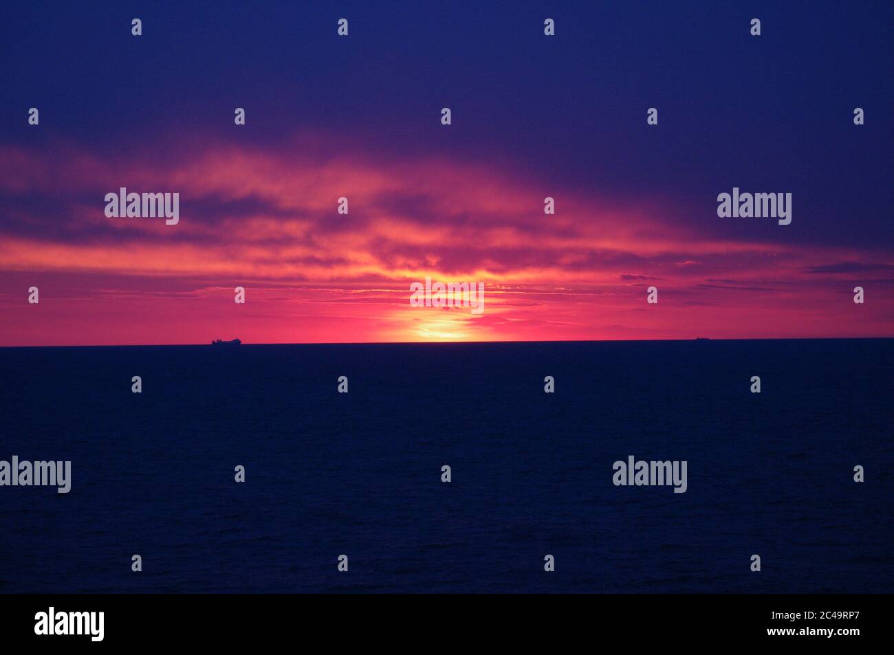 Sequence of Images of a Sunset,Sequence of Images of a Sunset over the ...