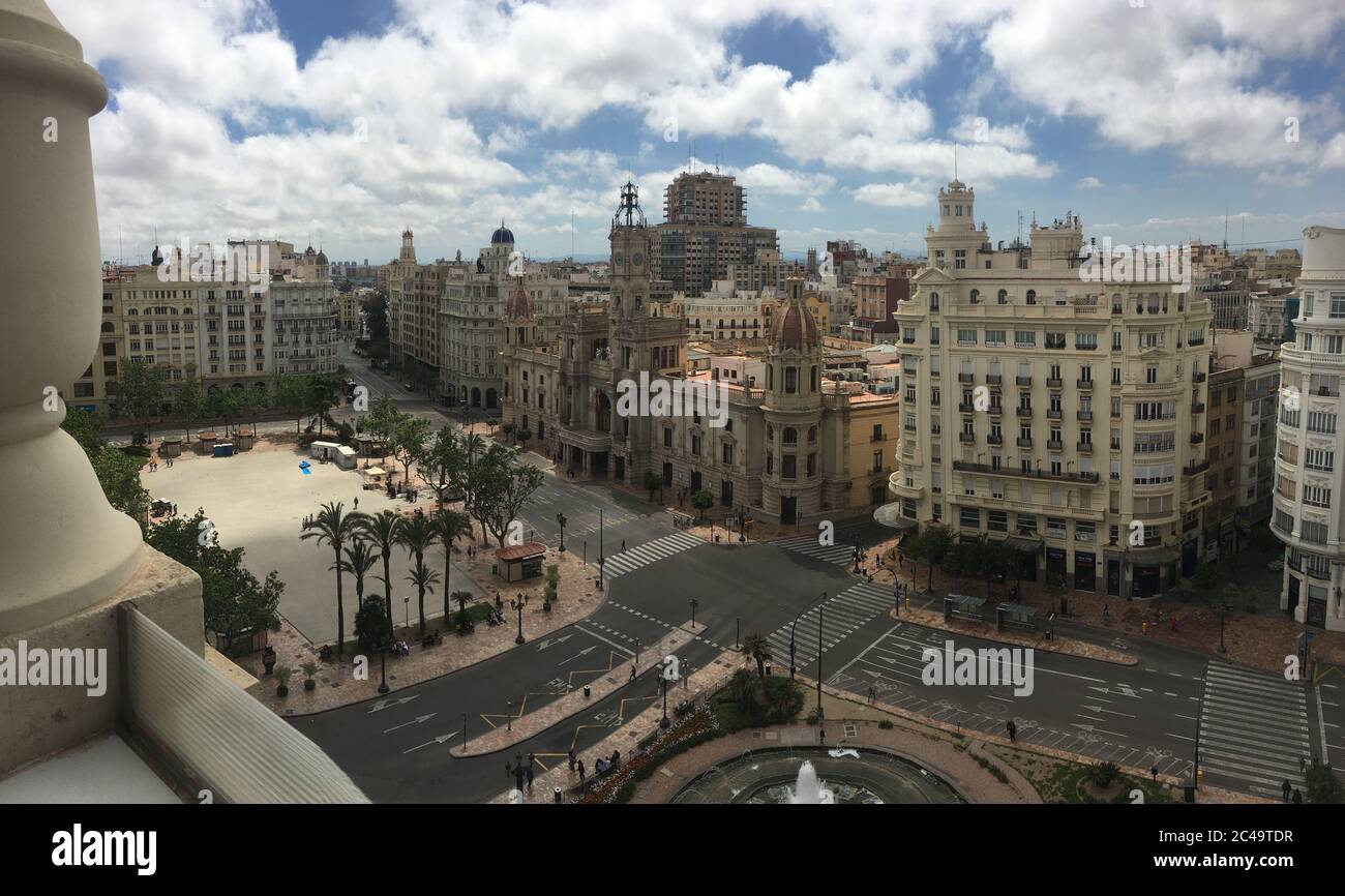 High angle shot of the beautiful buildings and streets captured in ...