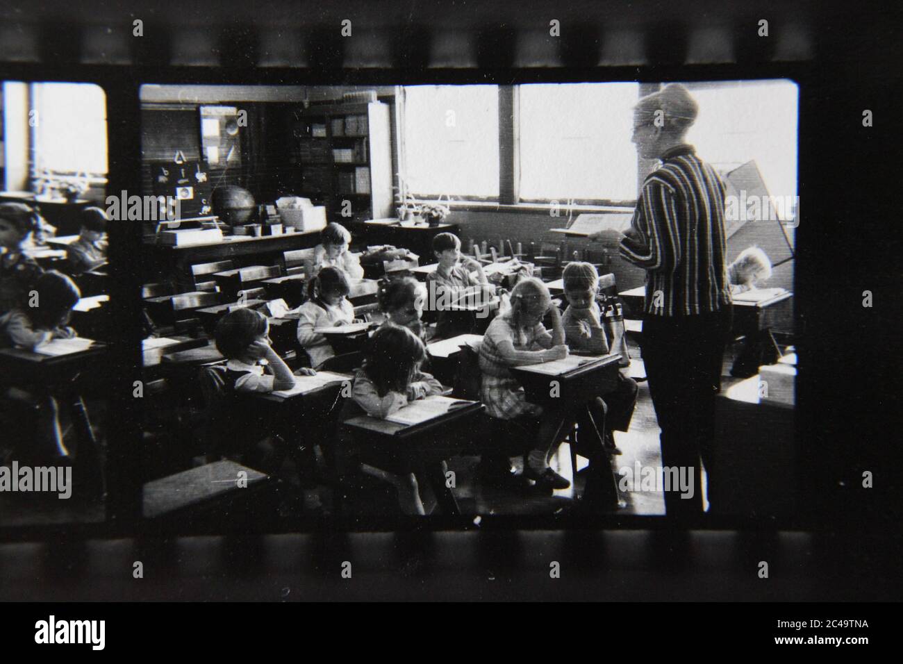 Fine 70s vintage contact print black and white photography of a ...