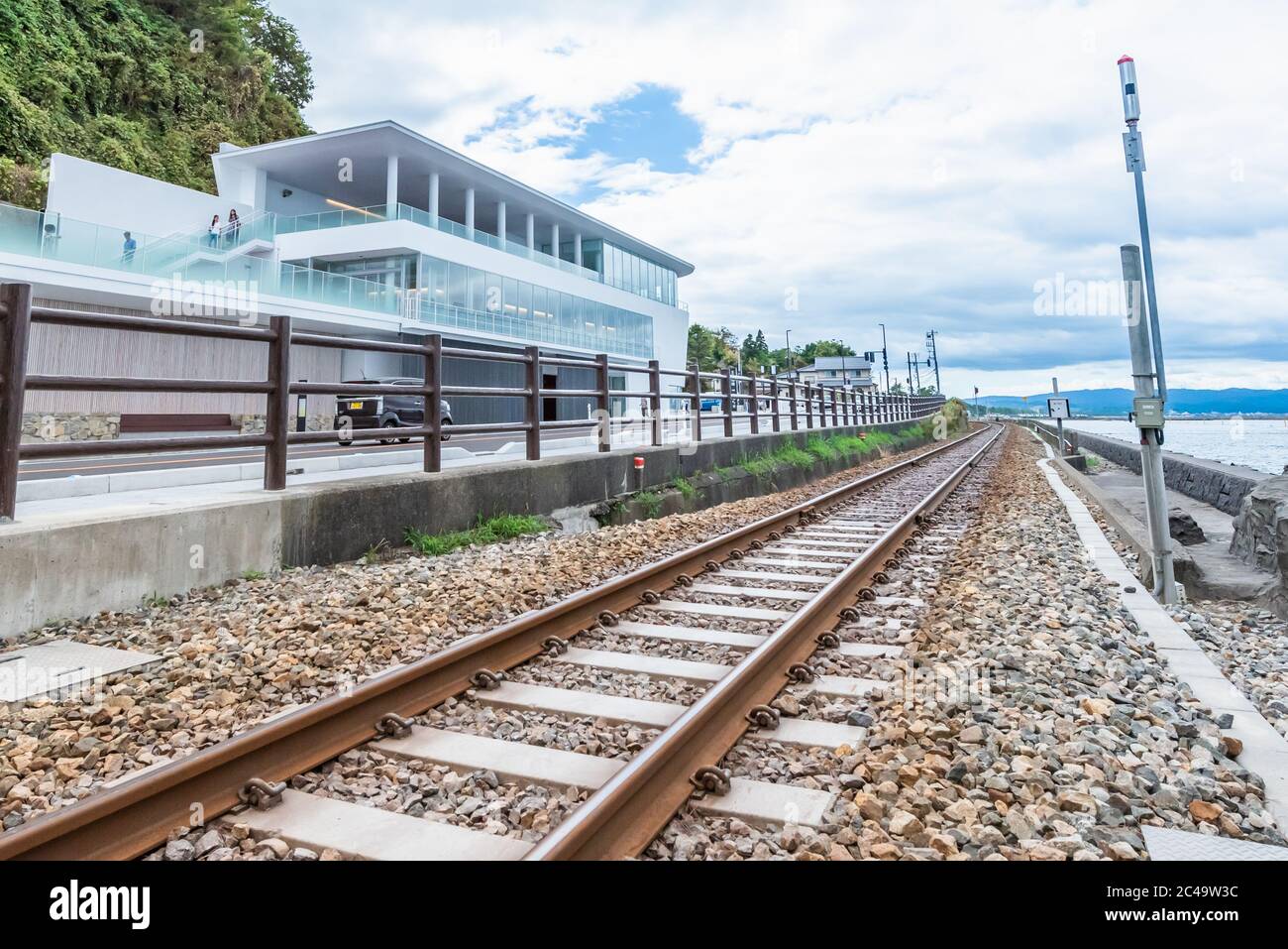Amaharashi coast is a southwestern coast of Toyama Bay Stock Photo - Alamy
