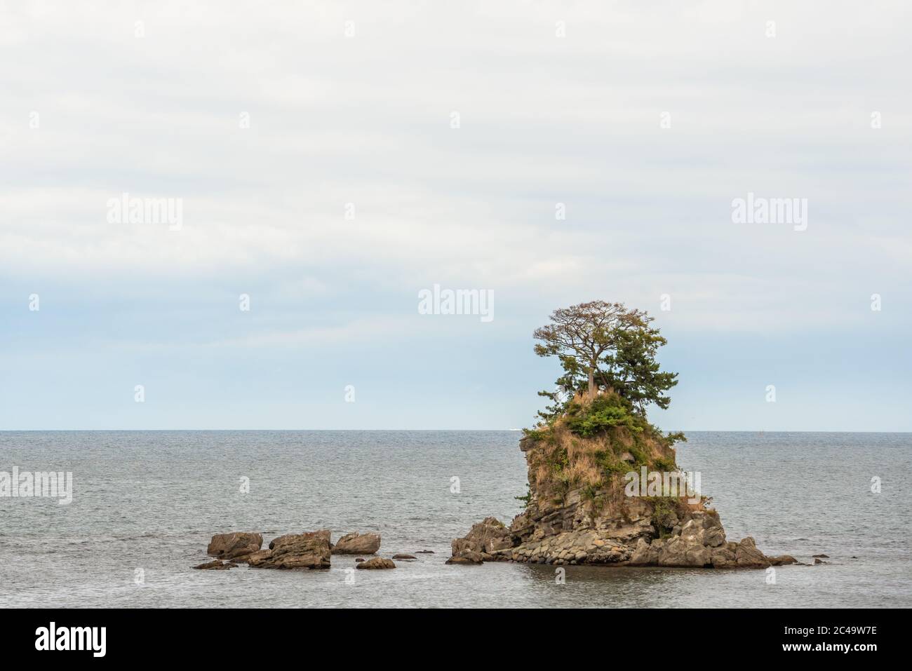 Amaharashi coast is a southwestern coast of Toyama Bay Stock Photo - Alamy