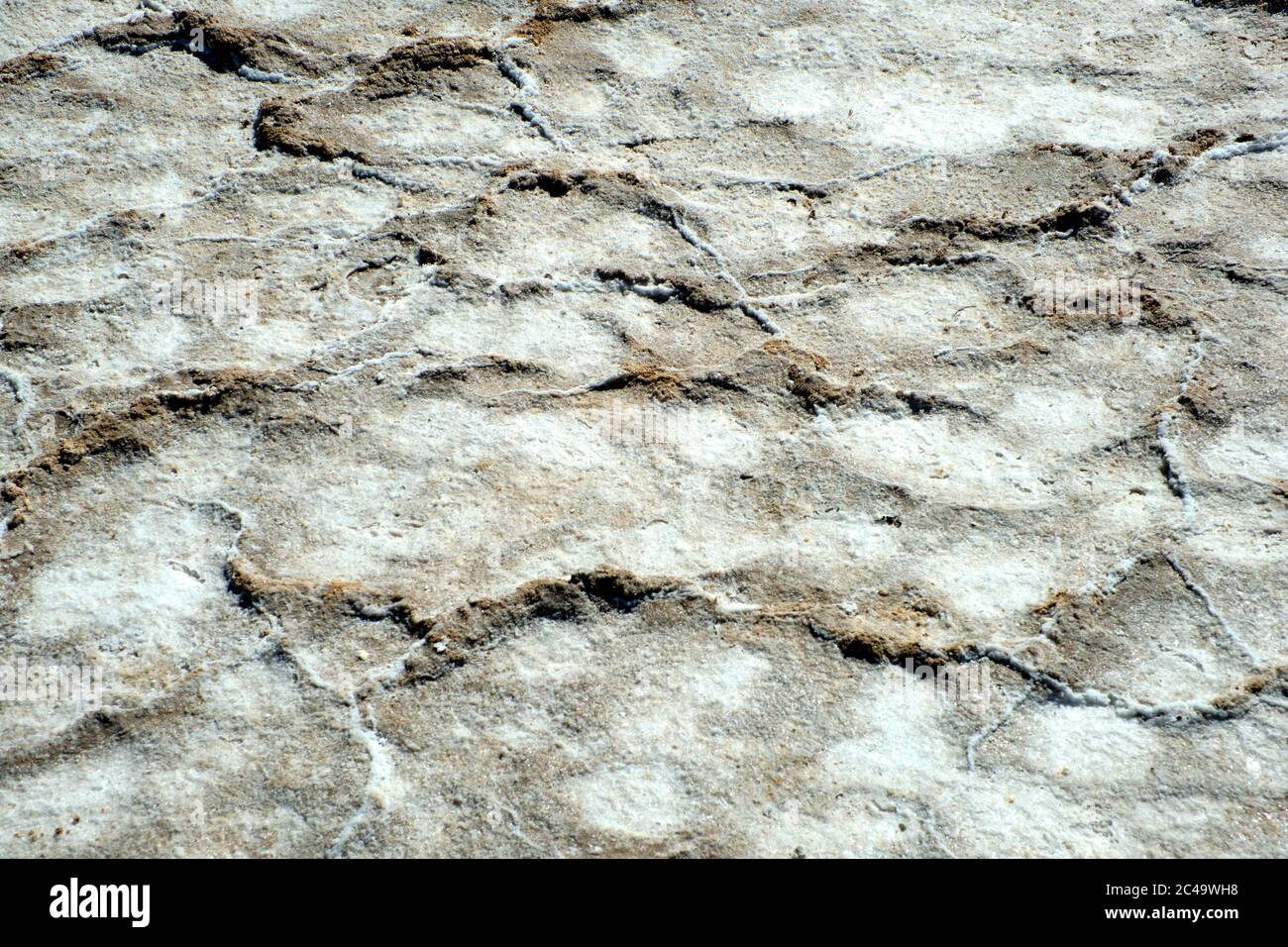 Crystallized salt in the Badwater Basin in Death Valley Stock Photo - Alamy