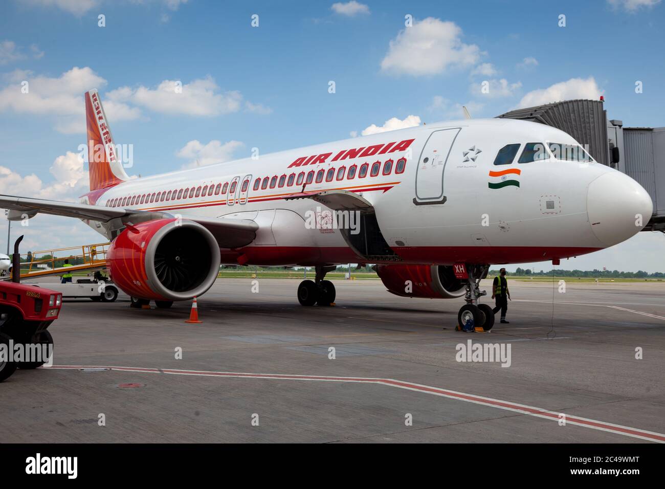 Kyiv, Ukraine - June 23, 2020: Airplane, Airbus A320-251N Air India ...