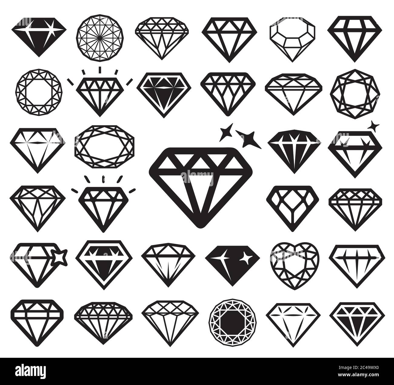 Stylized diamond Cut Out Stock Images & Pictures - Alamy