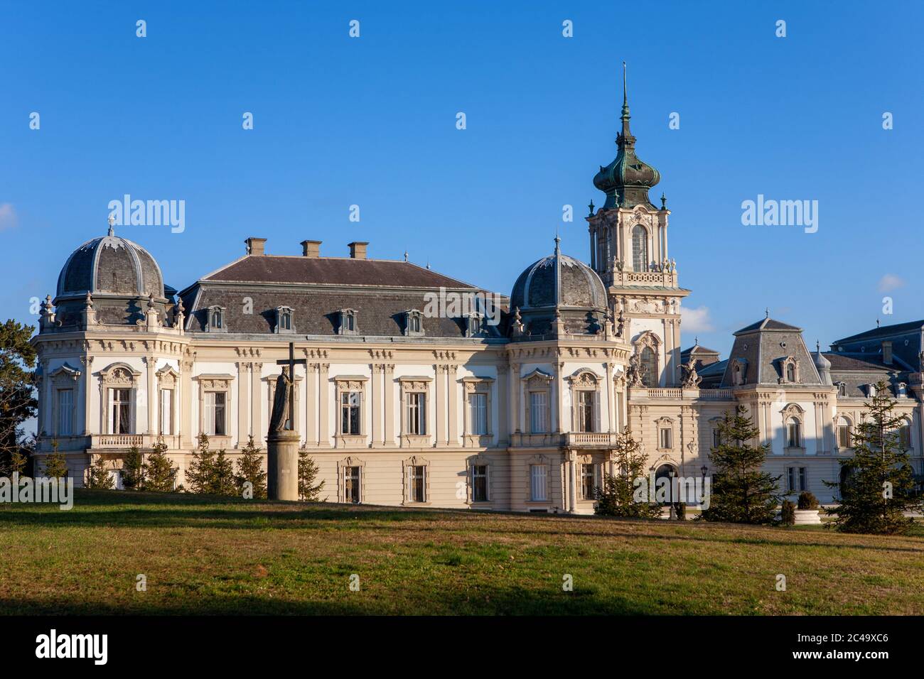 The Festetics baroque castle near to Lake Balaton in Hungary Stock ...