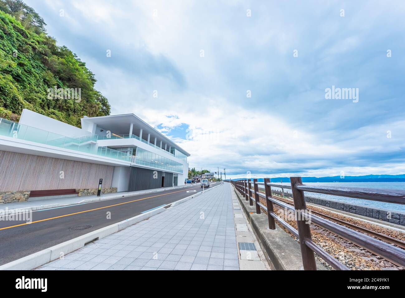 Amaharashi coast is a southwestern coast of Toyama Bay Stock Photo - Alamy