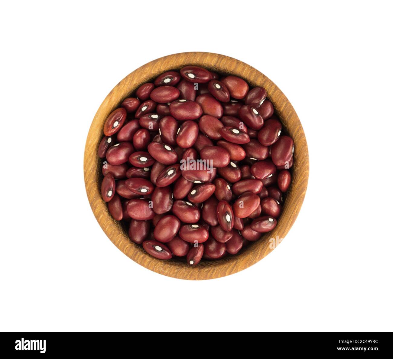 Kidney beans isolated on white background. Top view. Red kidney beans ...