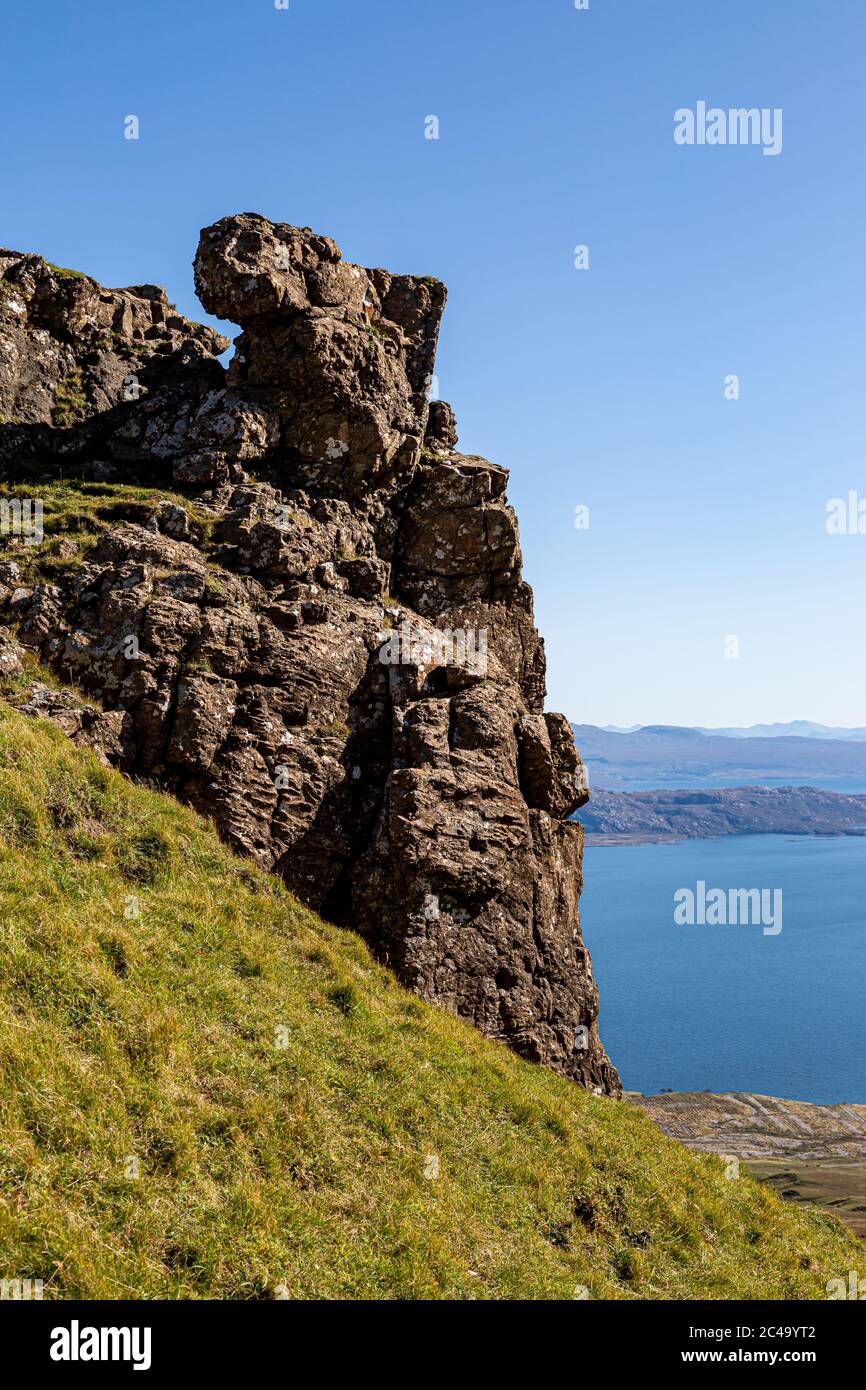 Overhead view rugged cliffs hi-res stock photography and images - Alamy