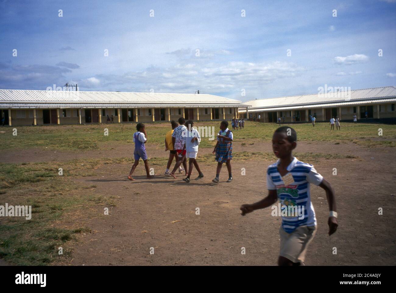 Kids Picking Up Trash At School