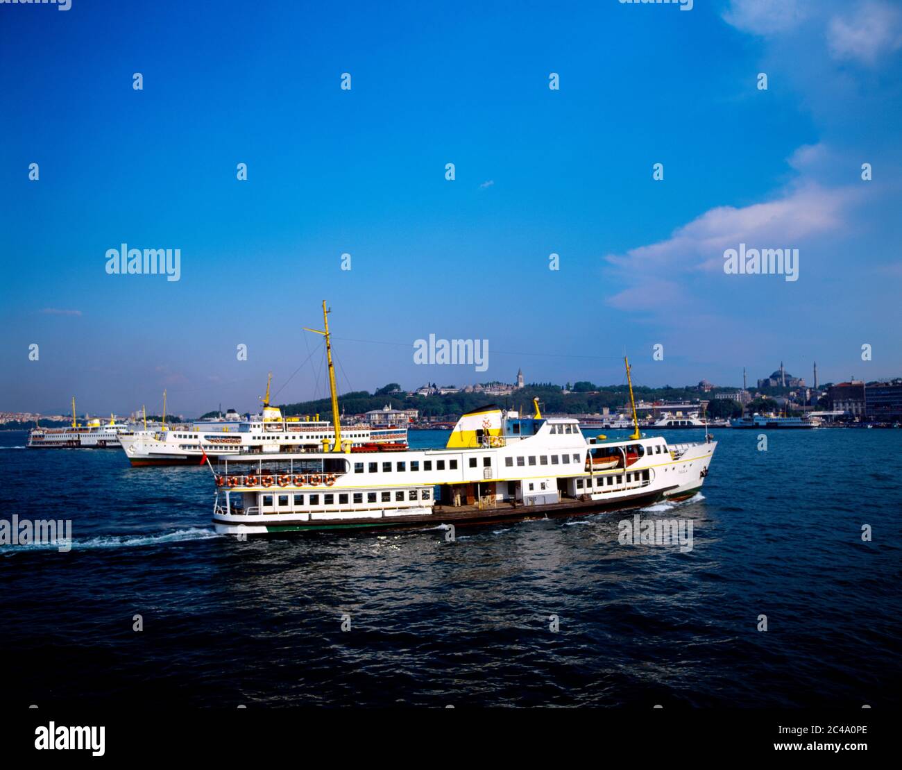 Istanbul Turkey Ferries on the Bosphorus Stock Photo - Alamy