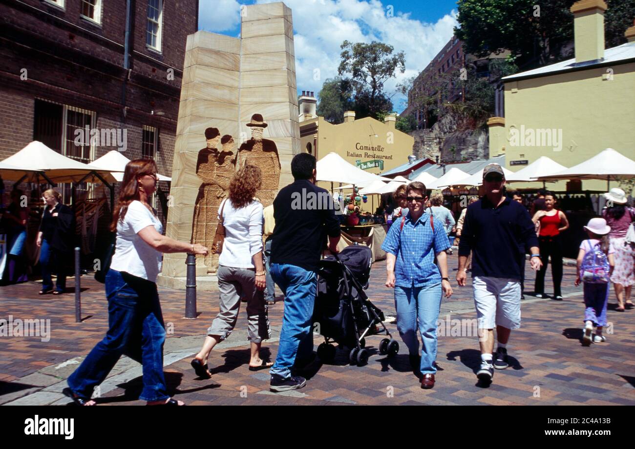 The Rocks Sydney NSW Australia People at Craft Market by The First ...