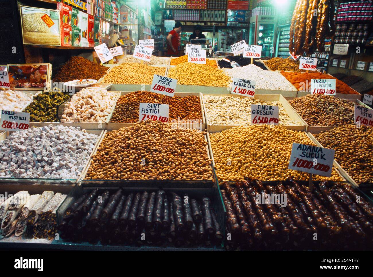 Istanbul Turkey Grand Bazaar Spice Stall Stock Photo - Alamy