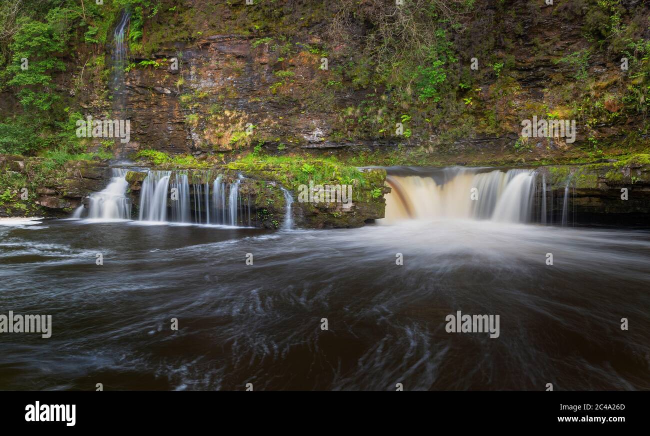 Waterfall on the river Tawe Stock Photo - Alamy