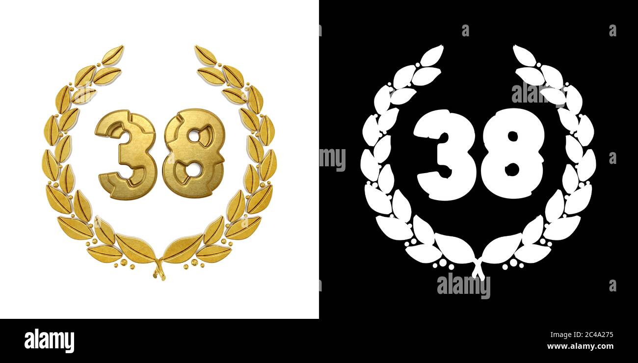 38 birthday logo hi-res stock photography and images - Alamy