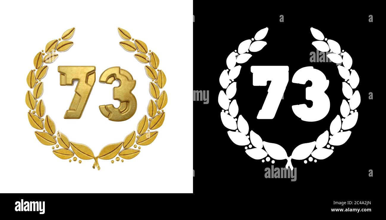 73 birthday logo hi-res stock photography and images - Alamy