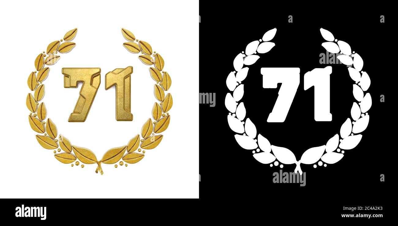 71 birthday logo hi-res stock photography and images - Alamy