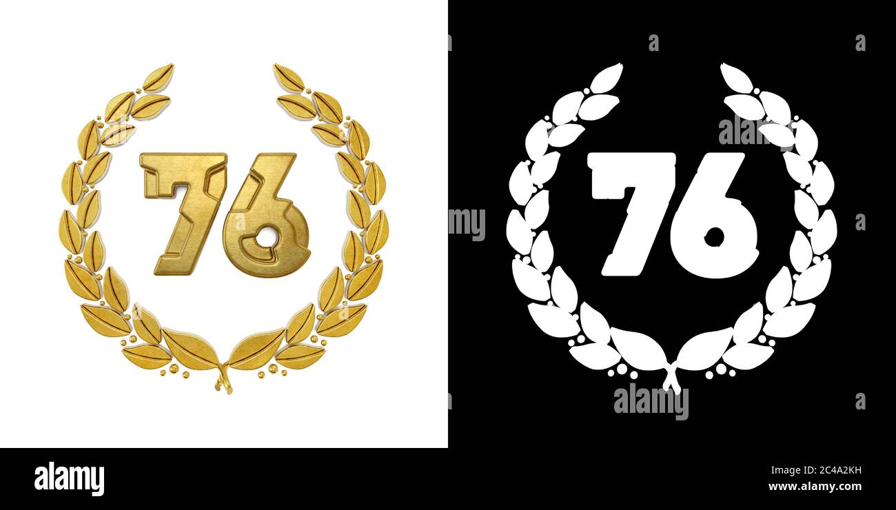 76 birthday logo hi-res stock photography and images - Alamy