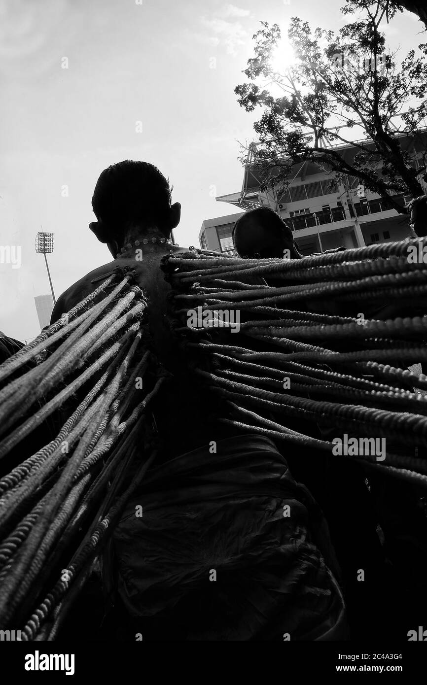 Kavadi ritual Black and White Stock Photos & Images - Alamy