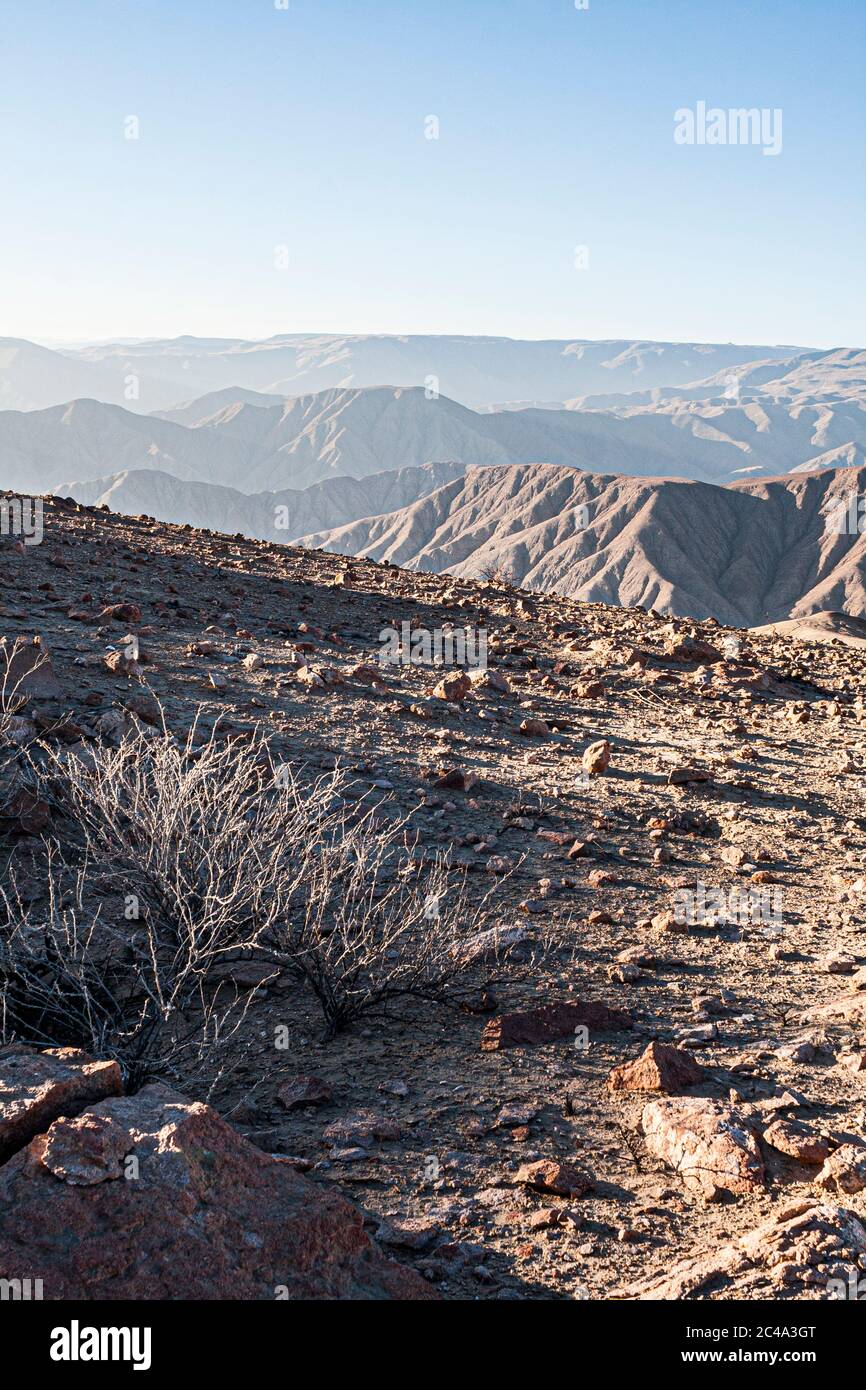Desert landscape. Nasca, Department of Ica, Peru Stock Photo - Alamy