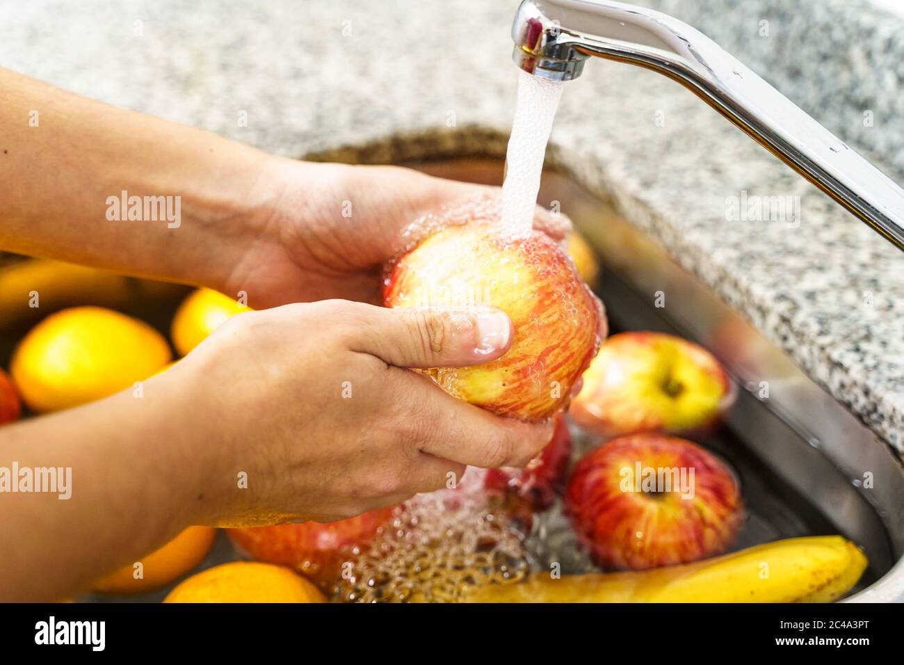 Cleaning of fruits and vegetables by coronavirus Stock Photo - Alamy