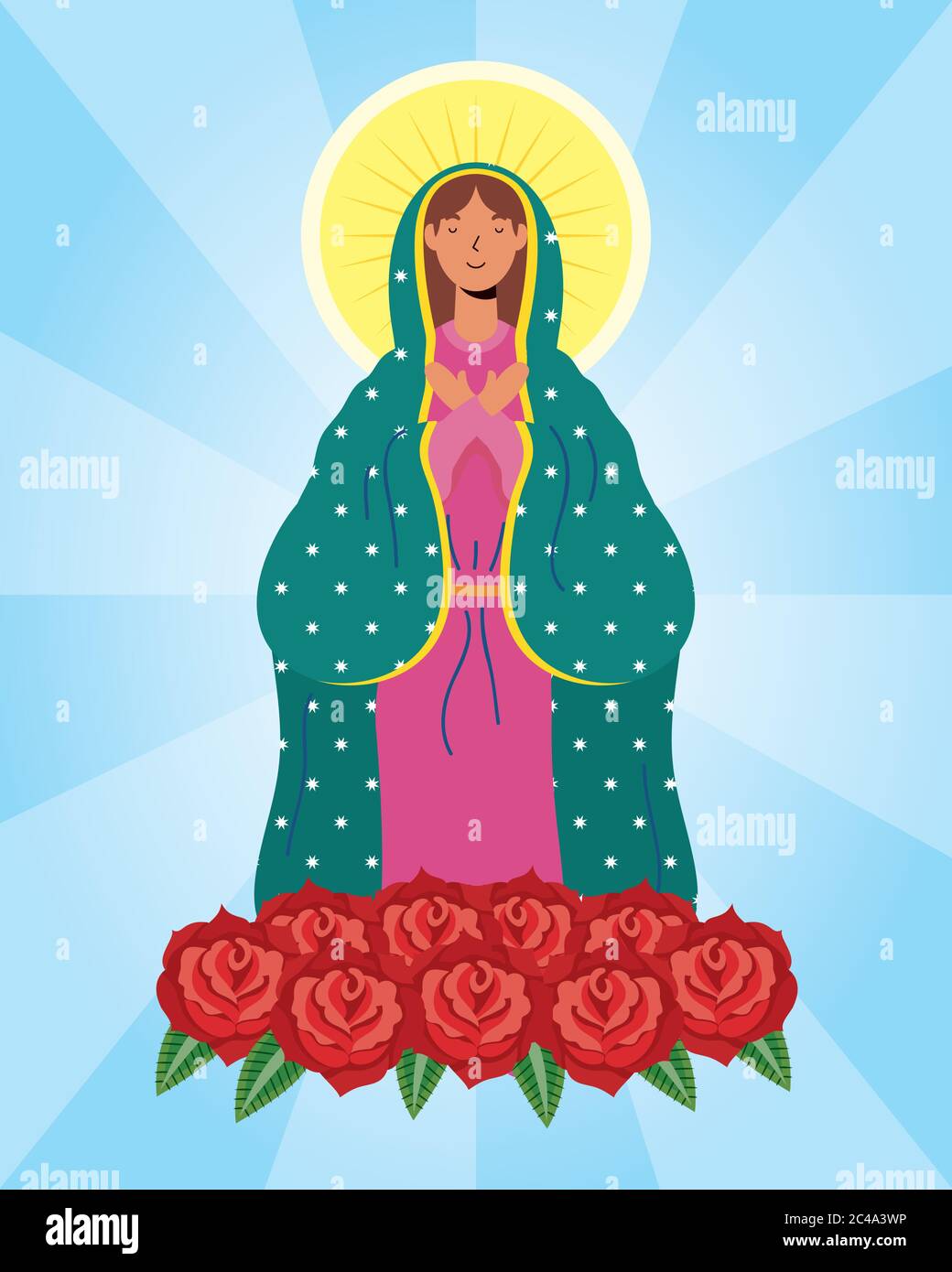 Altar of roses Stock Vector Images - Alamy