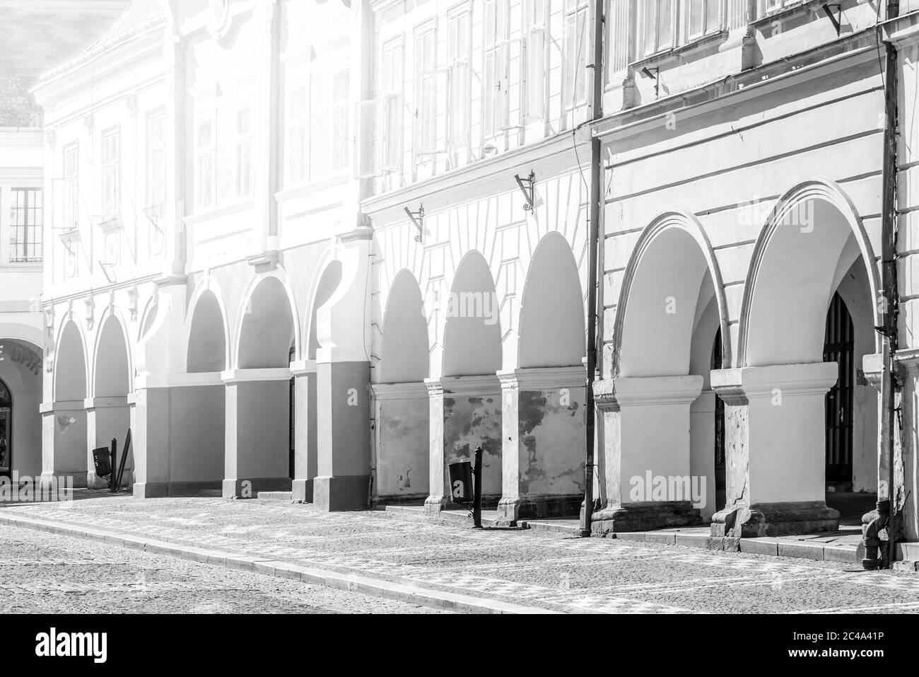 Renaissance architecture monument building Black and White Stock Photos ...