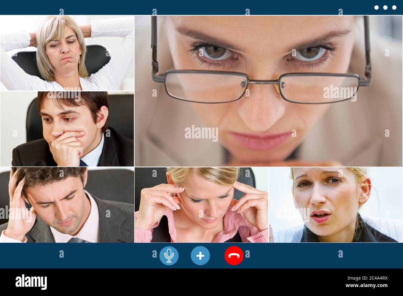 Conference call meeting bad news hi-res stock photography and images ...