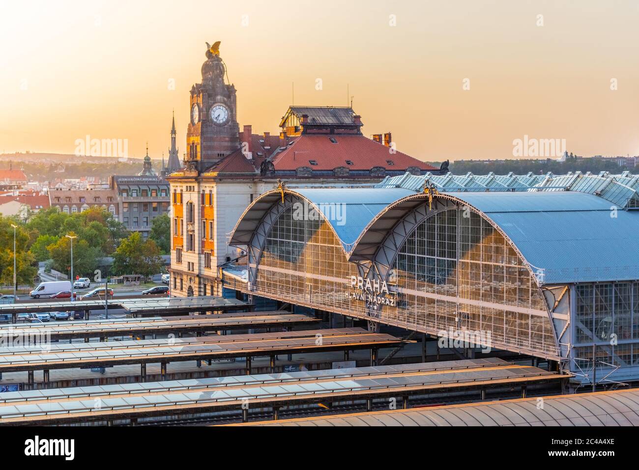 Prague Main Train Station, Hlavni nadrazi, Prague, Czech Republic Stock ...