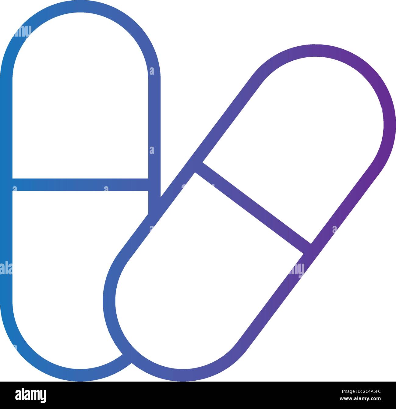 medicine capsules drugs line style icon vector illustration design ...