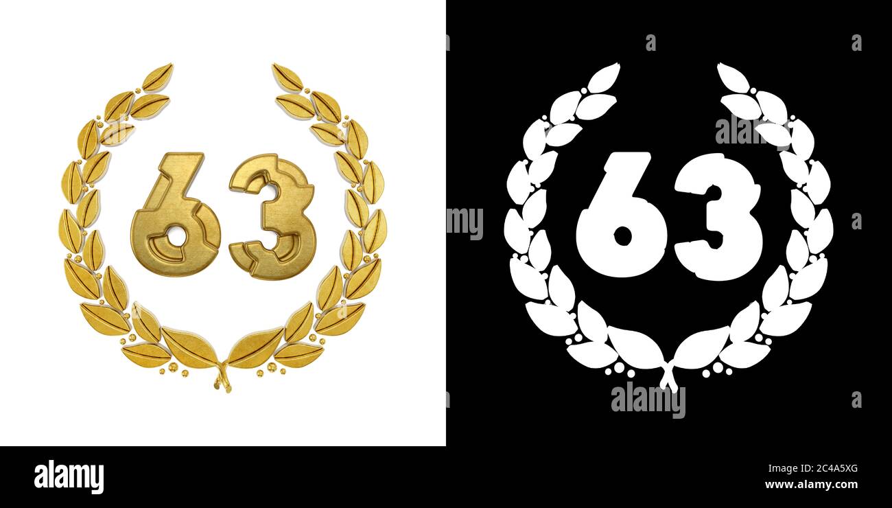 63 birthday logo hi-res stock photography and images - Alamy