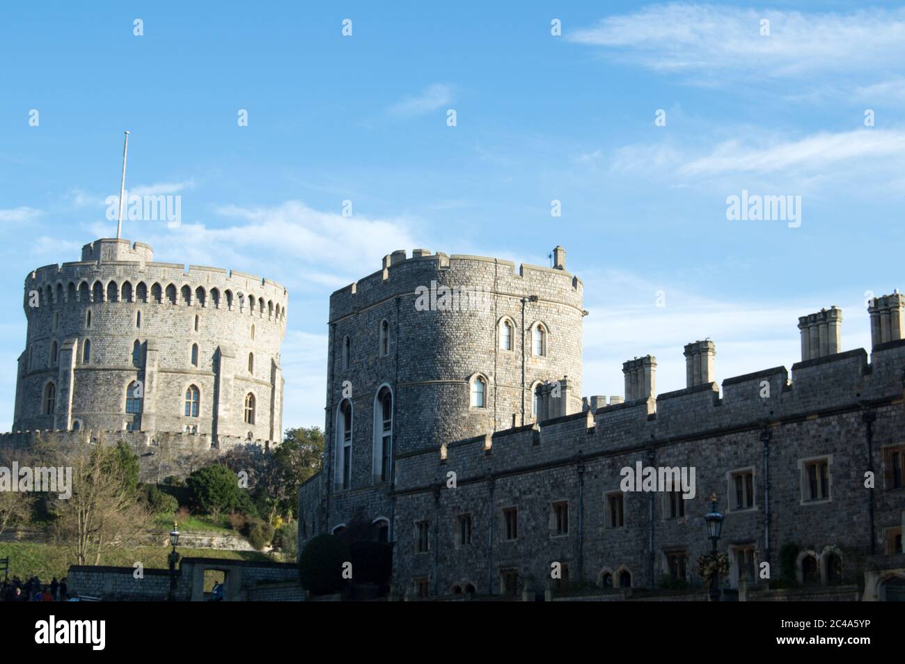 Round Tower at Windsor Castle, England Stock Photo - Alamy