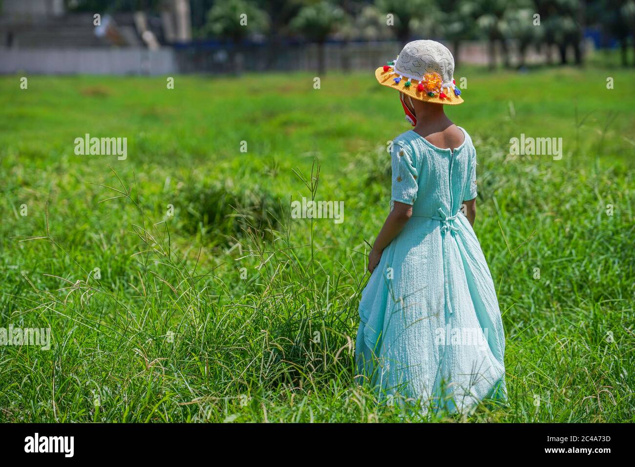 Dhaka, Dhaka, Bangladesh. 25th June, 2020. A kid was seen to play in a ...