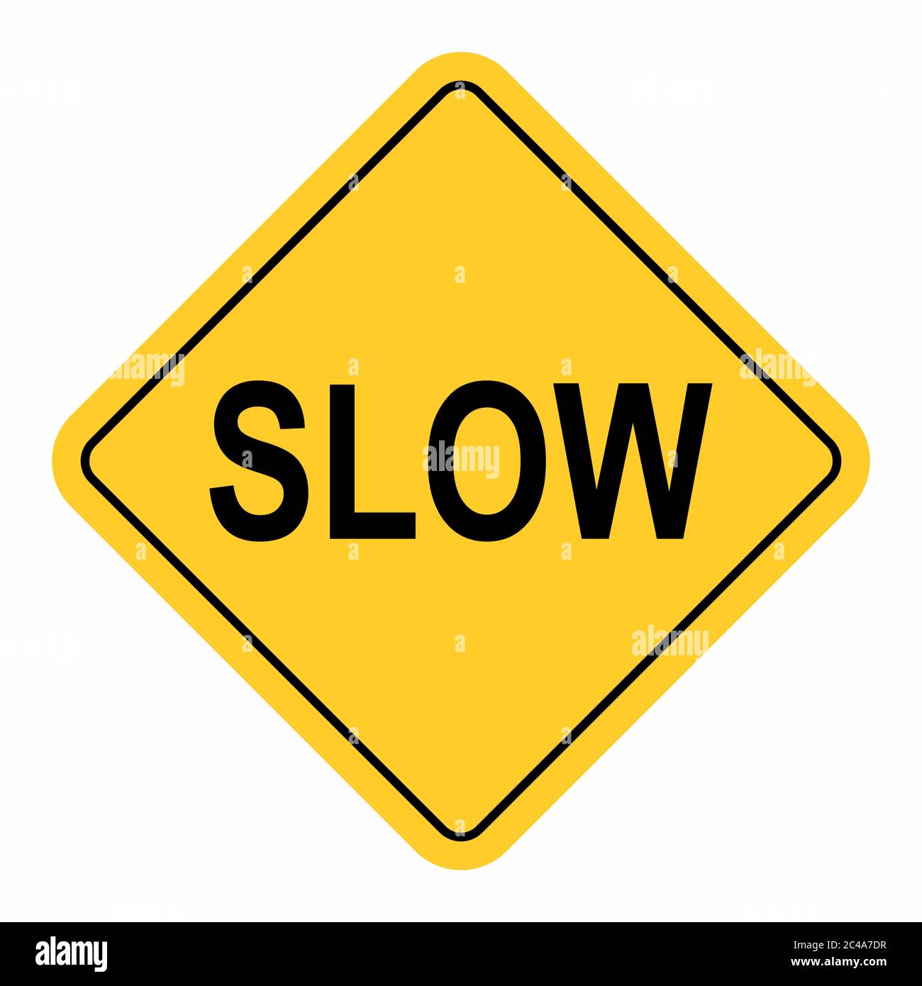 Slow traffic sign Stock Vector Image & Art - Alamy