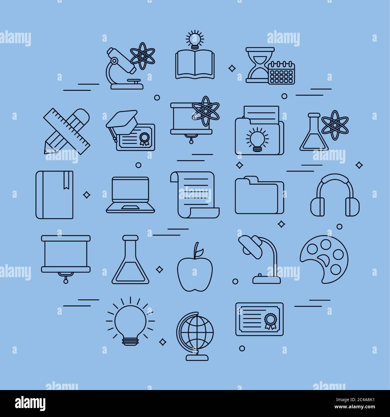 icon set design, Eduaction school university class lesson knowledge ...