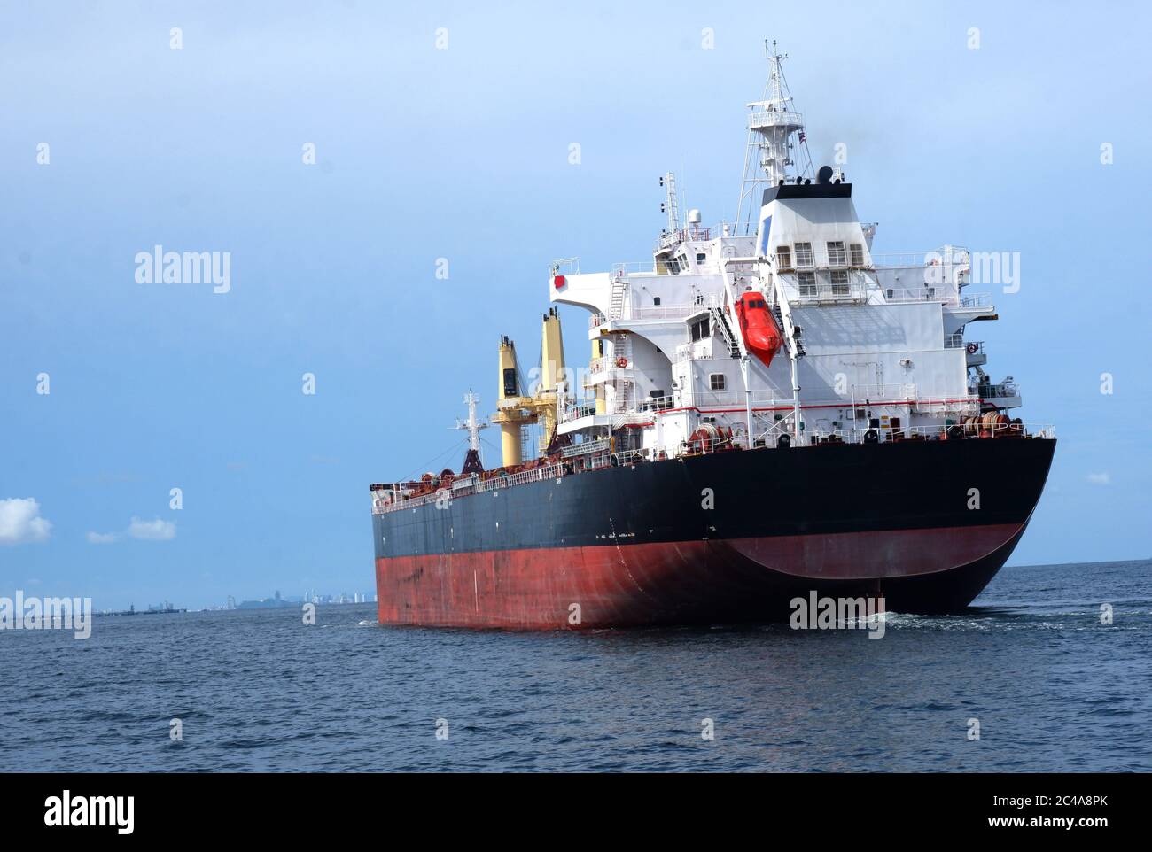 A large crude oil tanker in the middle of the sea Stock Photo - Alamy