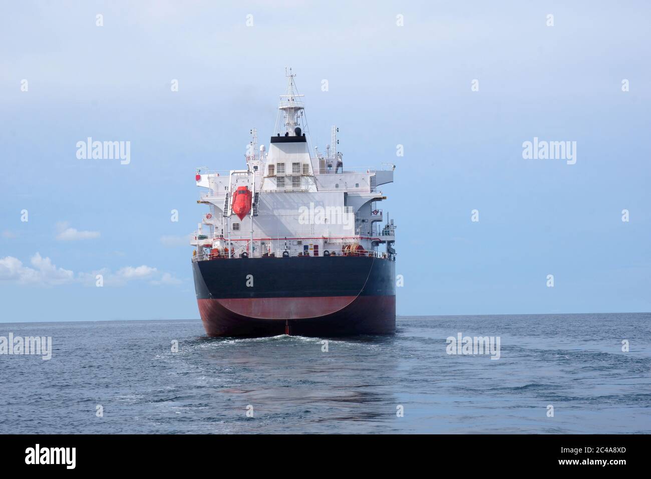 A large crude oil tanker in the middle of the sea Stock Photo - Alamy