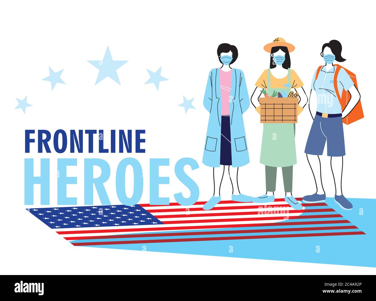 Frontline front line staff Stock Vector Images - Alamy