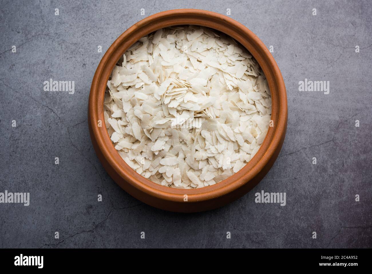 Raw Flattened Rice or Thick or thin Rice Flakes for Namkeen Chivda ...