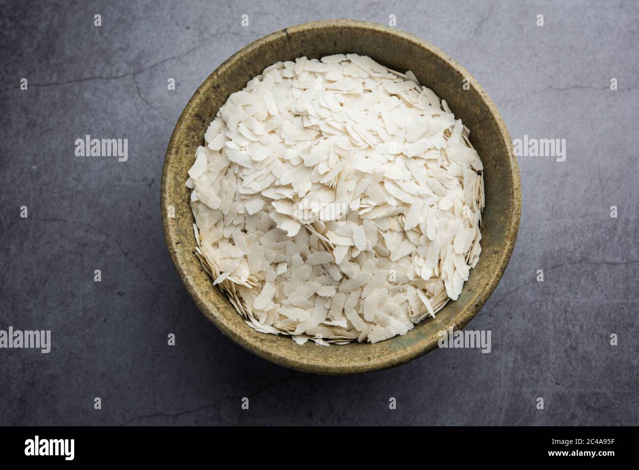Raw Flattened Rice or Thick or thin Rice Flakes for Namkeen Chivda ...