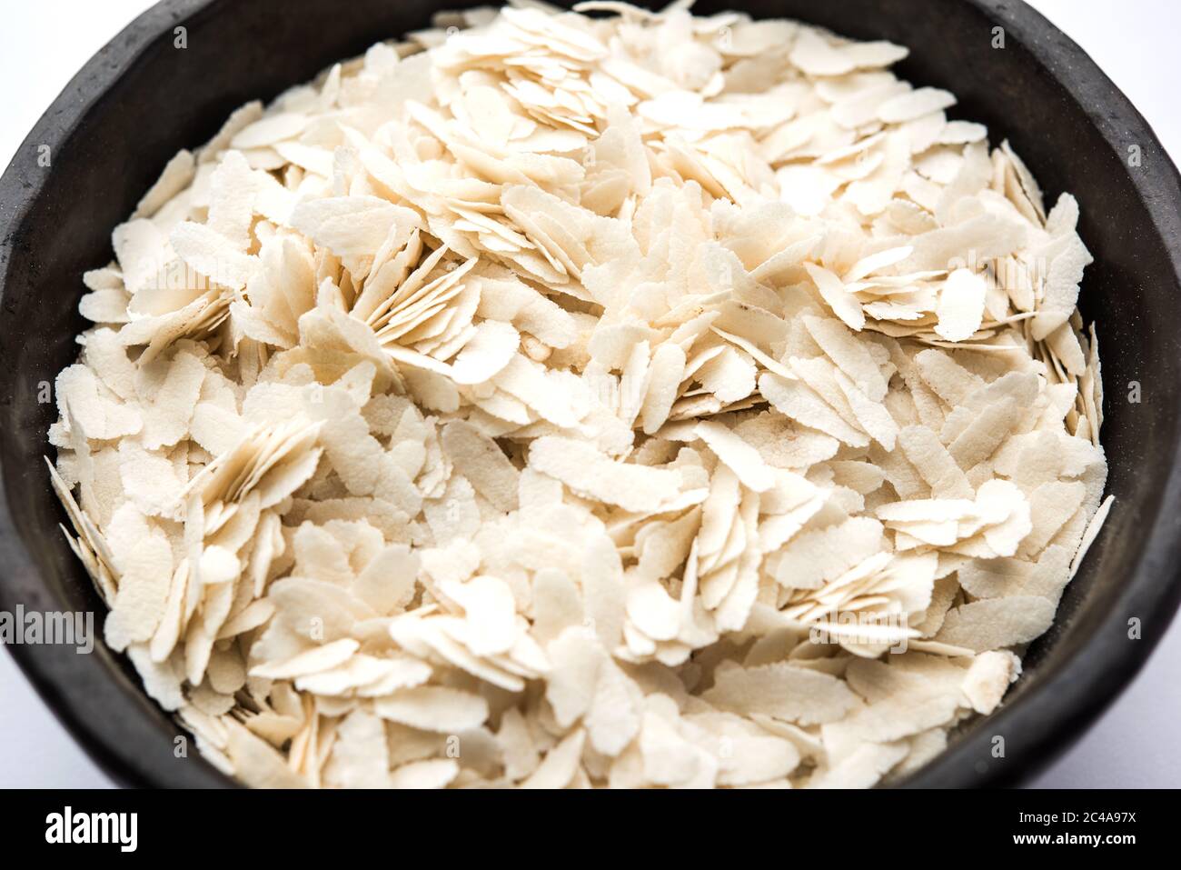 Raw Flattened Rice or Thick or thin Rice Flakes for Namkeen Chivda ...